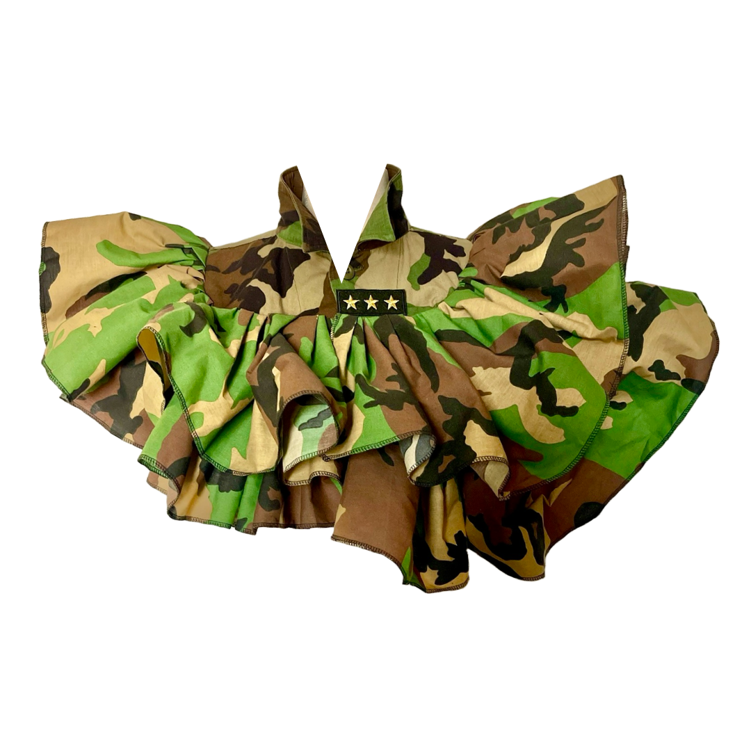 Camo Ruffle Capelet (Woodland) – Urban Sophie